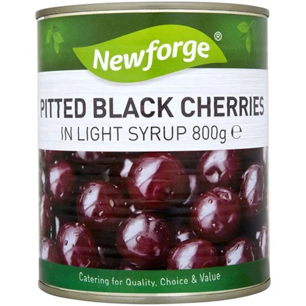 Canned Fruit : Black Cherries N/forge 800g X 6