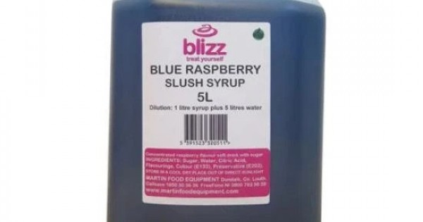 Sauces & Syrups : Blizz Slush Blue Raspberry Syrup 5ltr