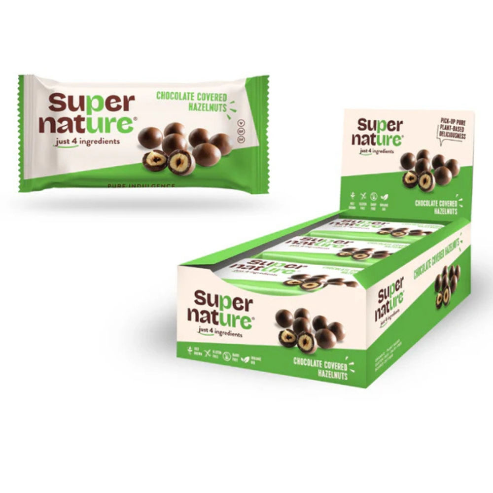 Protein & Energy Bars : Super Nature Chocolate Covered Hazelnuts ...