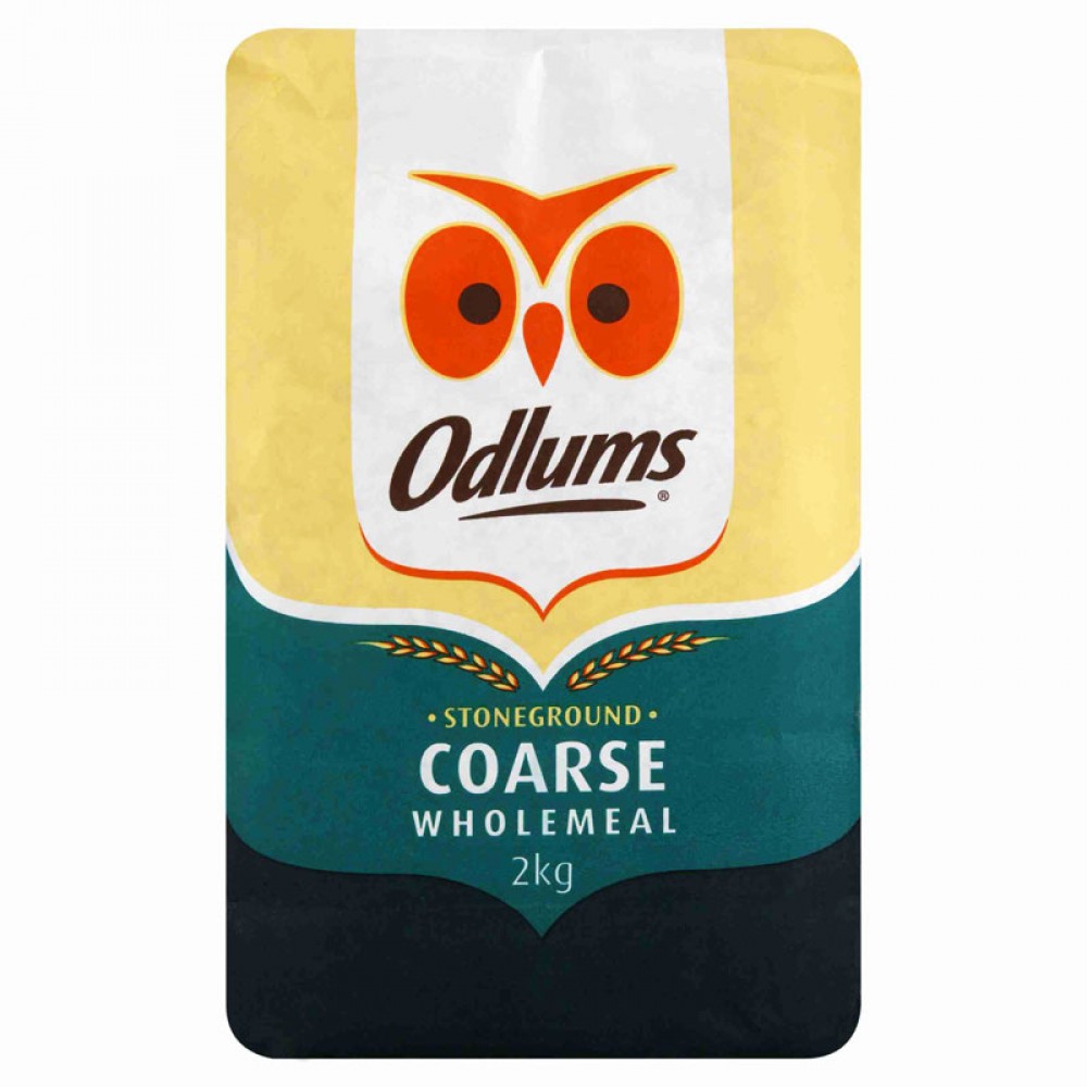 Flour & Yeast : Odlums Coarse Wholemeal Flour 2kg | Brown ...