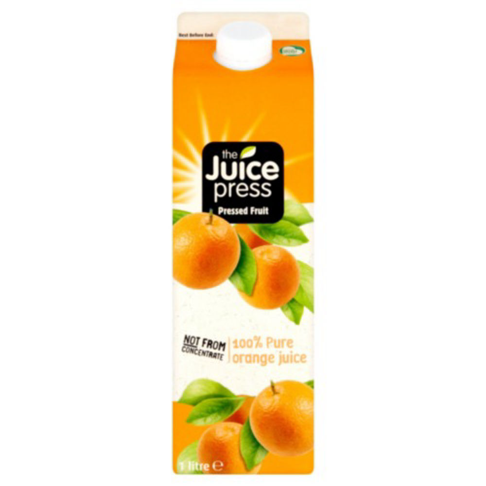 Fruit Juice 1ltr Carton : Juice Press Orange 1l X 12