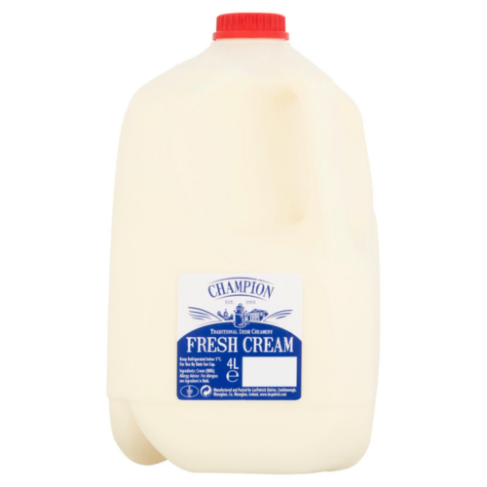 Cheese & Dairy : Champion Fresh Cream 4lt