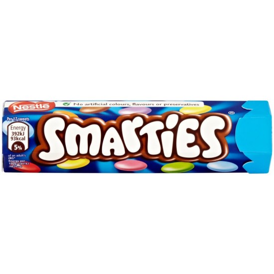 Chocolate Bars : Nestle Smarties Tube 38g X 48 - Catering ...