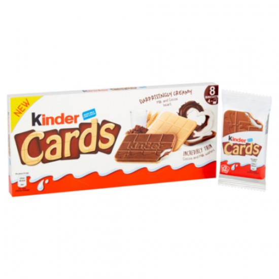 Chocolate Bars : Kinder Cards Chocolate Biscuit Multipack ...