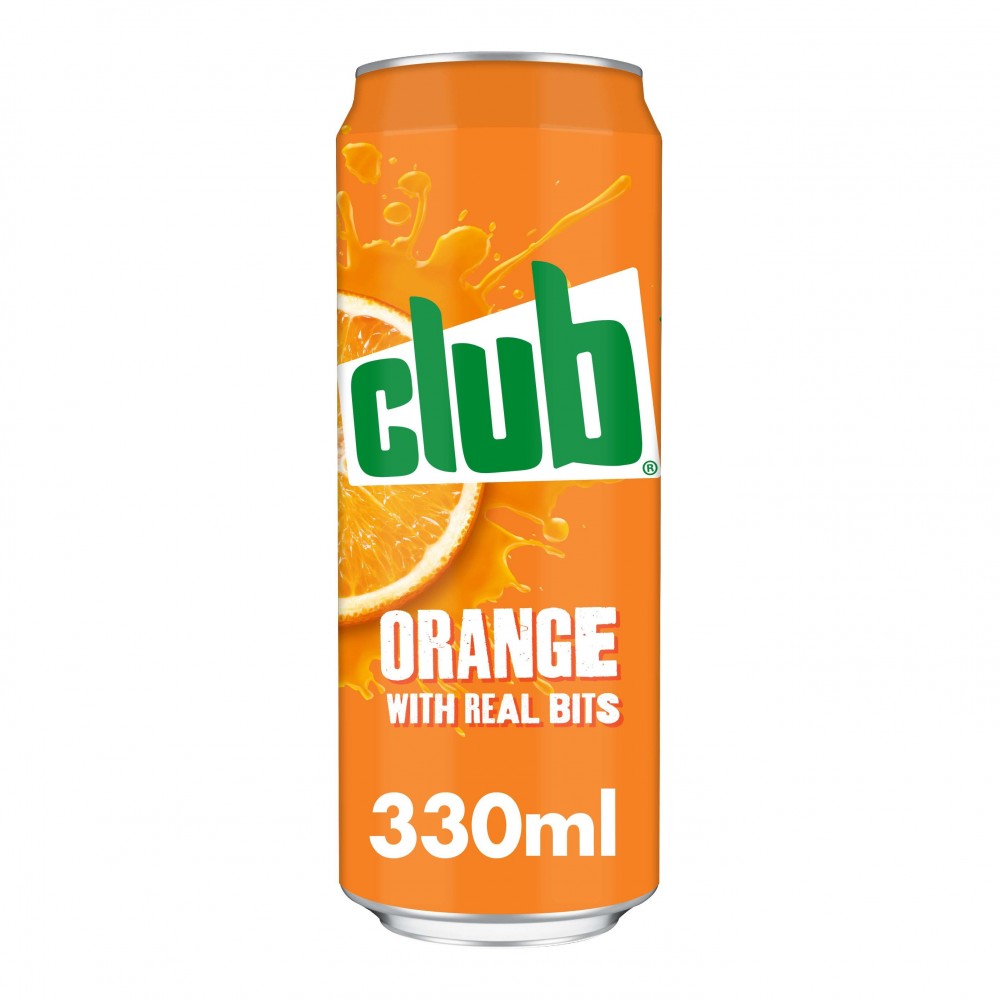 Cans : Club Orange Cans 330ml X 24 - Catering Supplies, Disposables,