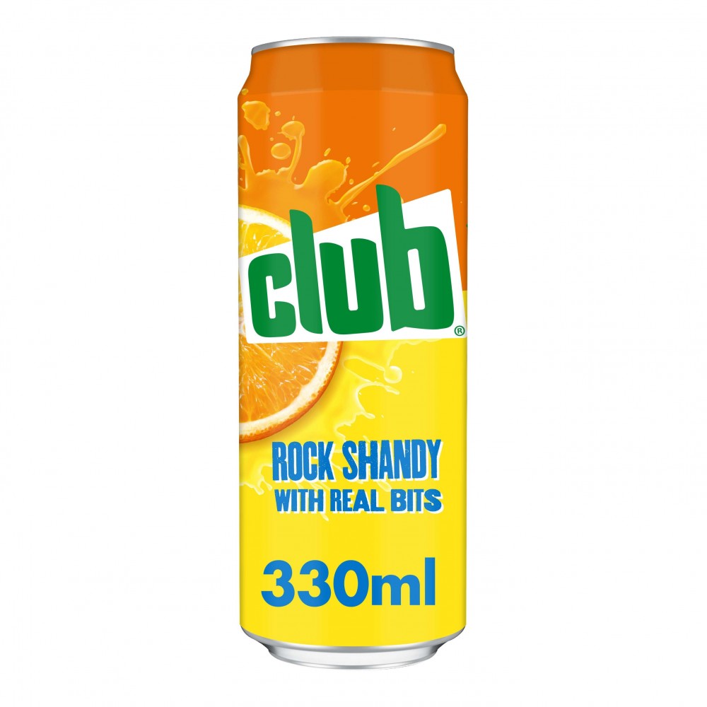 Cans : Club Rock Shandy Cans | Club Drink | Irish Supplier