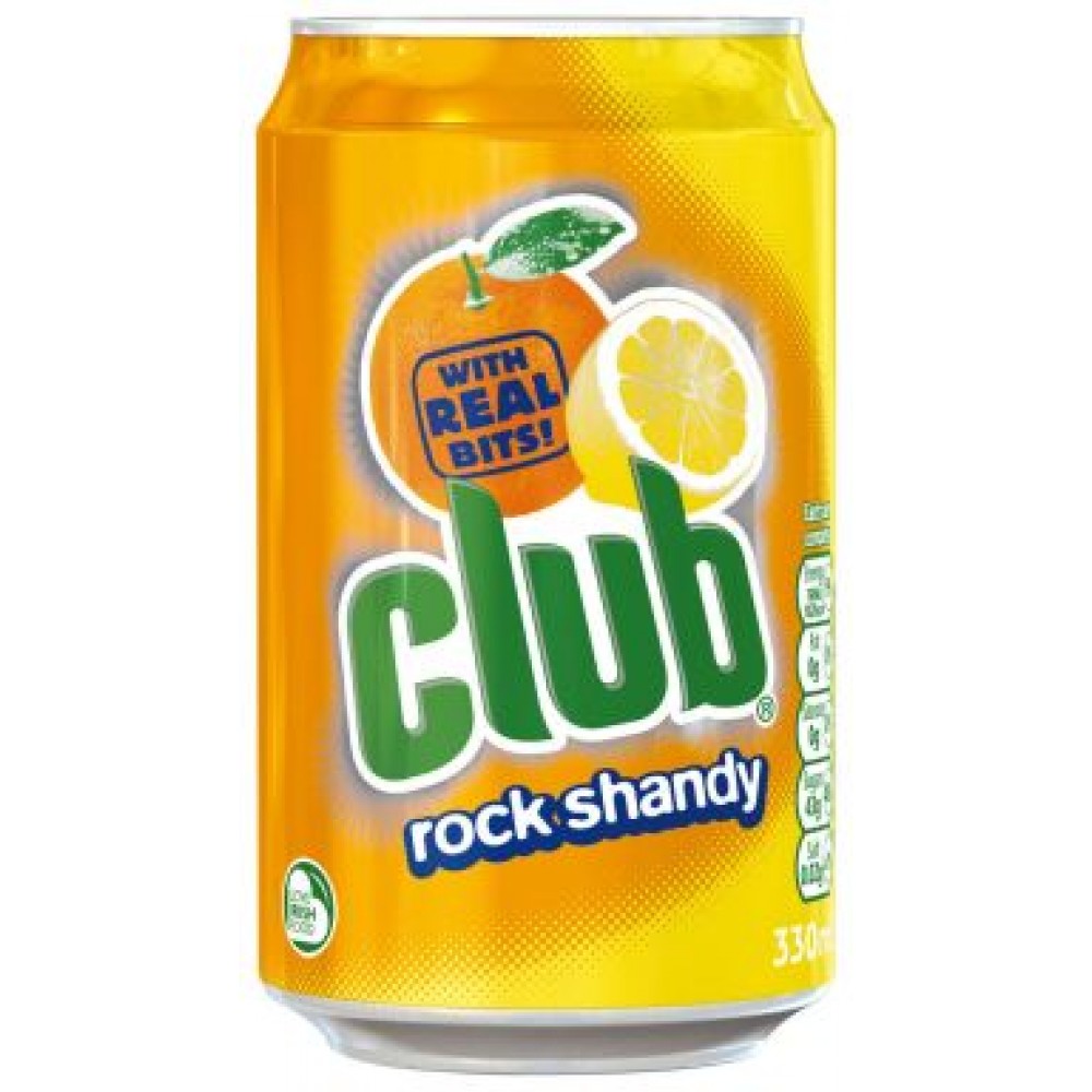 Cans : Club Rock Shandy Cans | Club Drink | Irish Supplier