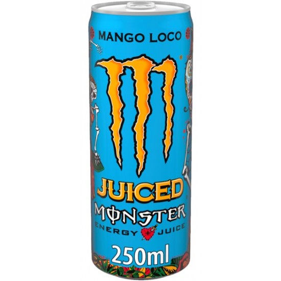 Energy Drinks : Monster Energy Mango Loco 250ml X 24