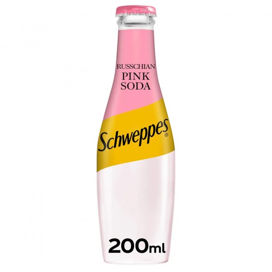 Schweppes Tonics & Mixers : Schweppes Pink Soda 200ml X24