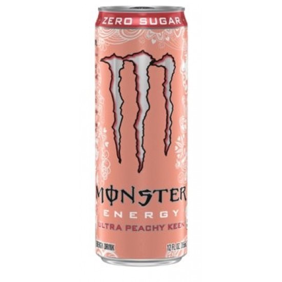 Energy Drinks : Monster Ultra Peach Keen 500ml X 12