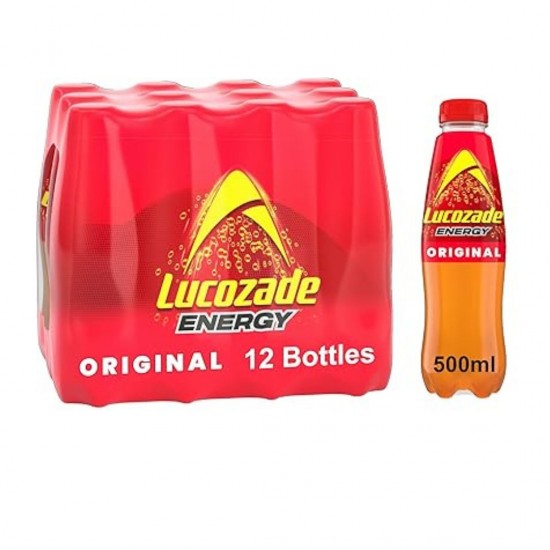 Energy Drinks : Lucozade Energy Original 500ml X 12 Drs