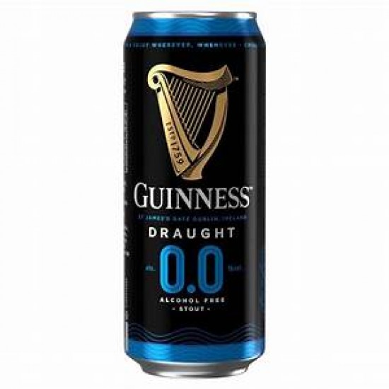Non Alcoholic Beers : Guinness 00 Cans 500ml X 24