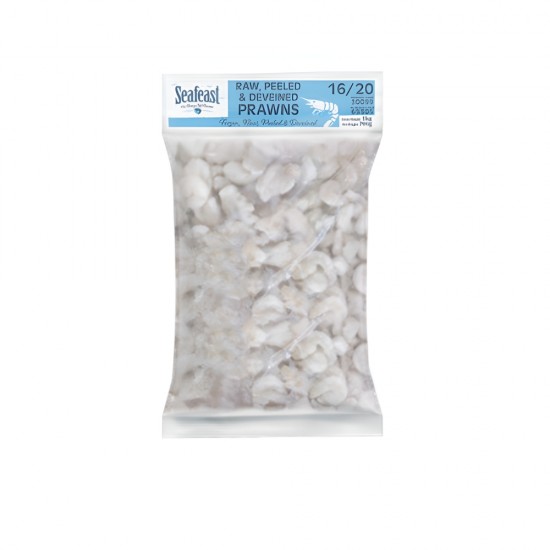 Fresh Frozen Seafood : Seafeast Rpd Prawns 16/20 1kg X 10
