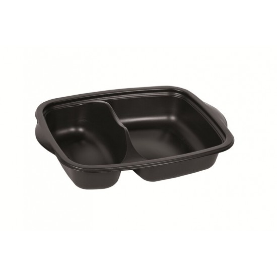 Black Hot Meal Containers : 1000cc Black 2 Part Container ...