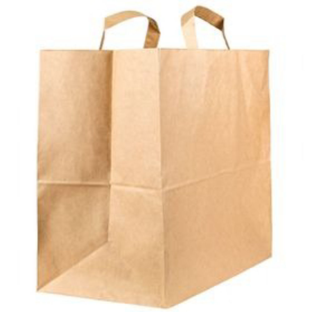 Takeaway Bags : Kraft Carrier Bag Large- Extra Wide X 200