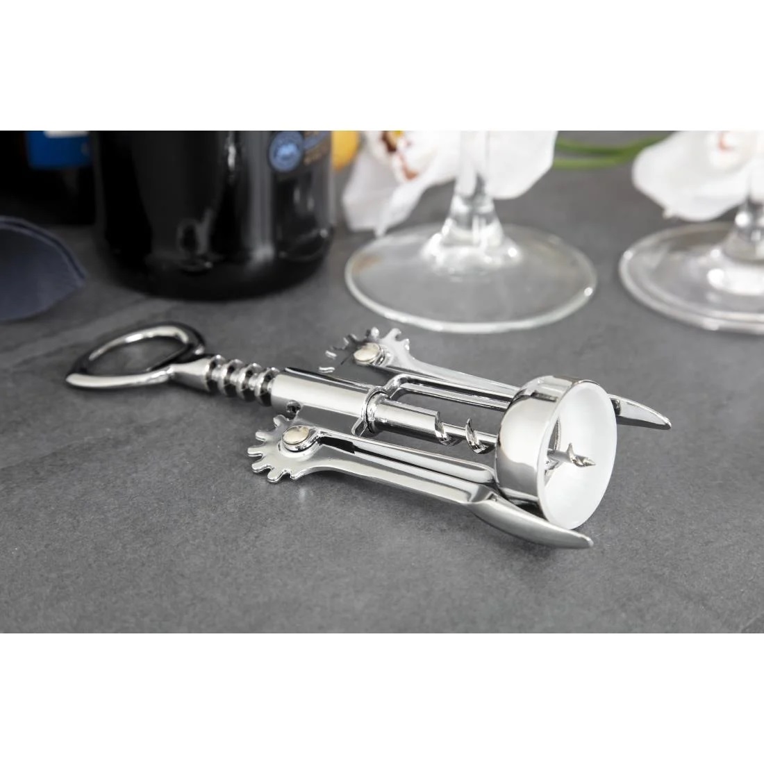 Bottle Openers & Cap Boxes : Double Lever Wine Opener | Bar ...