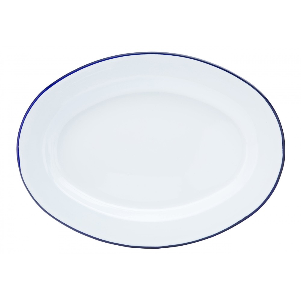 Enamel : Eagle Enamel Oval Plate 30cm