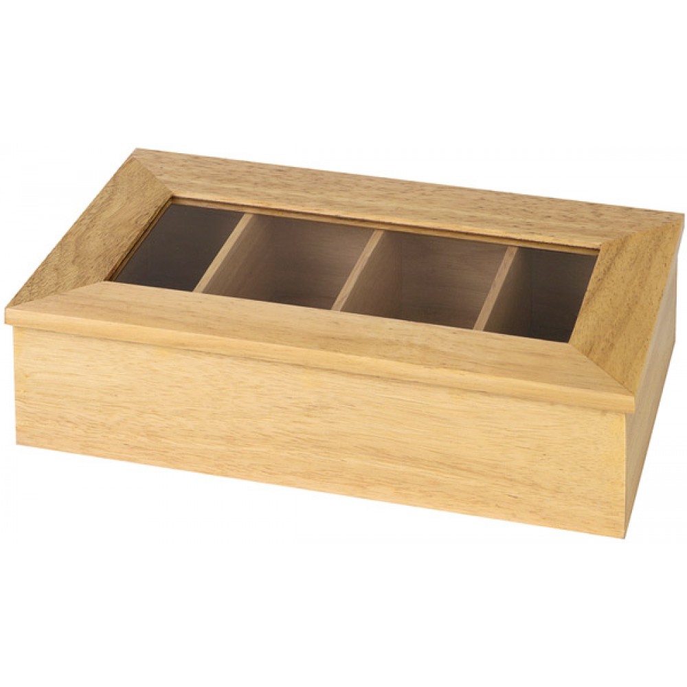 Afternoon Tea Extras : Wooden Tea Caddy 33.5cm X 20cm
