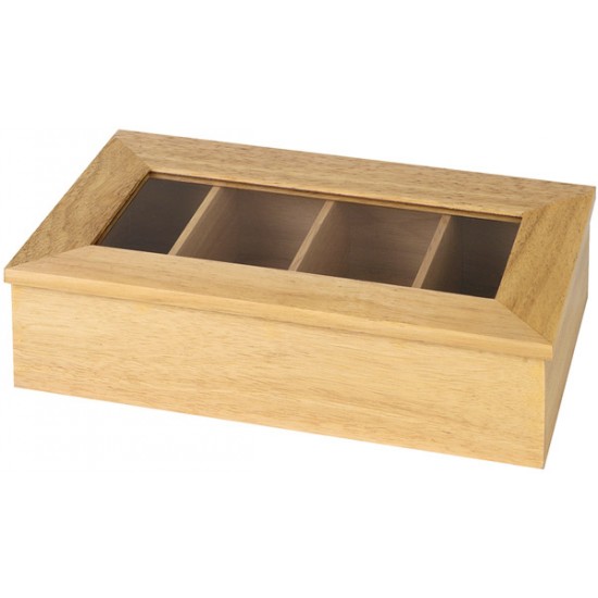 Afternoon Tea Extras : Wooden Tea Caddy 33.5cm X 20cm