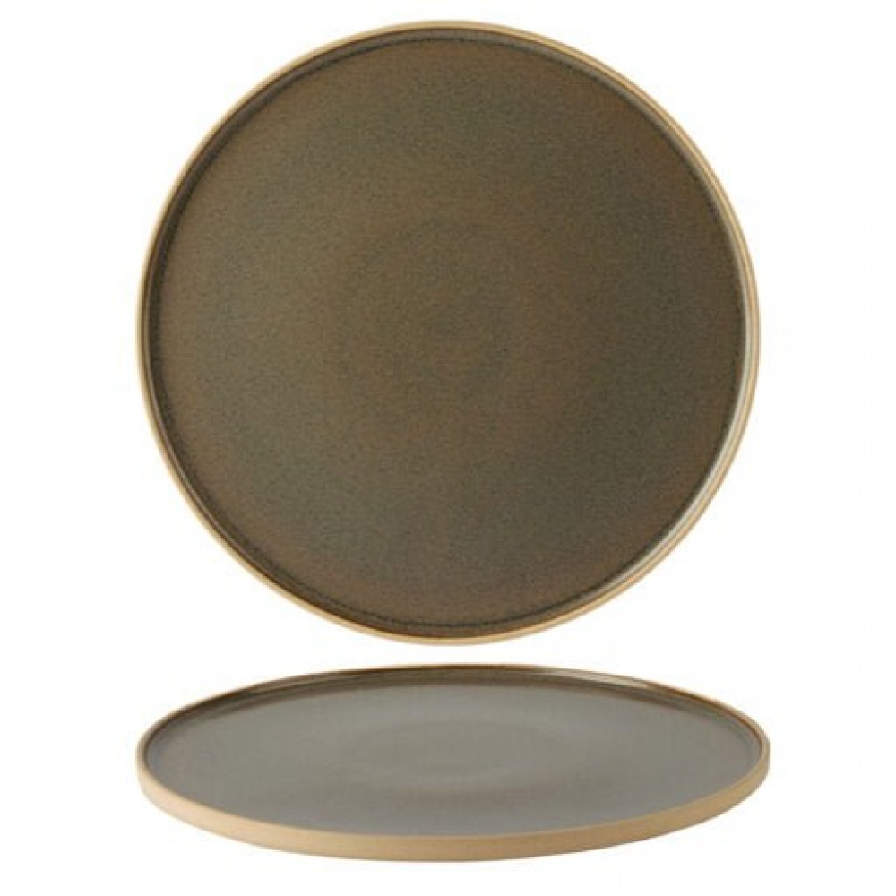 Rustico Fawn : Rustico Fawn Walled Plate 31cm X 6