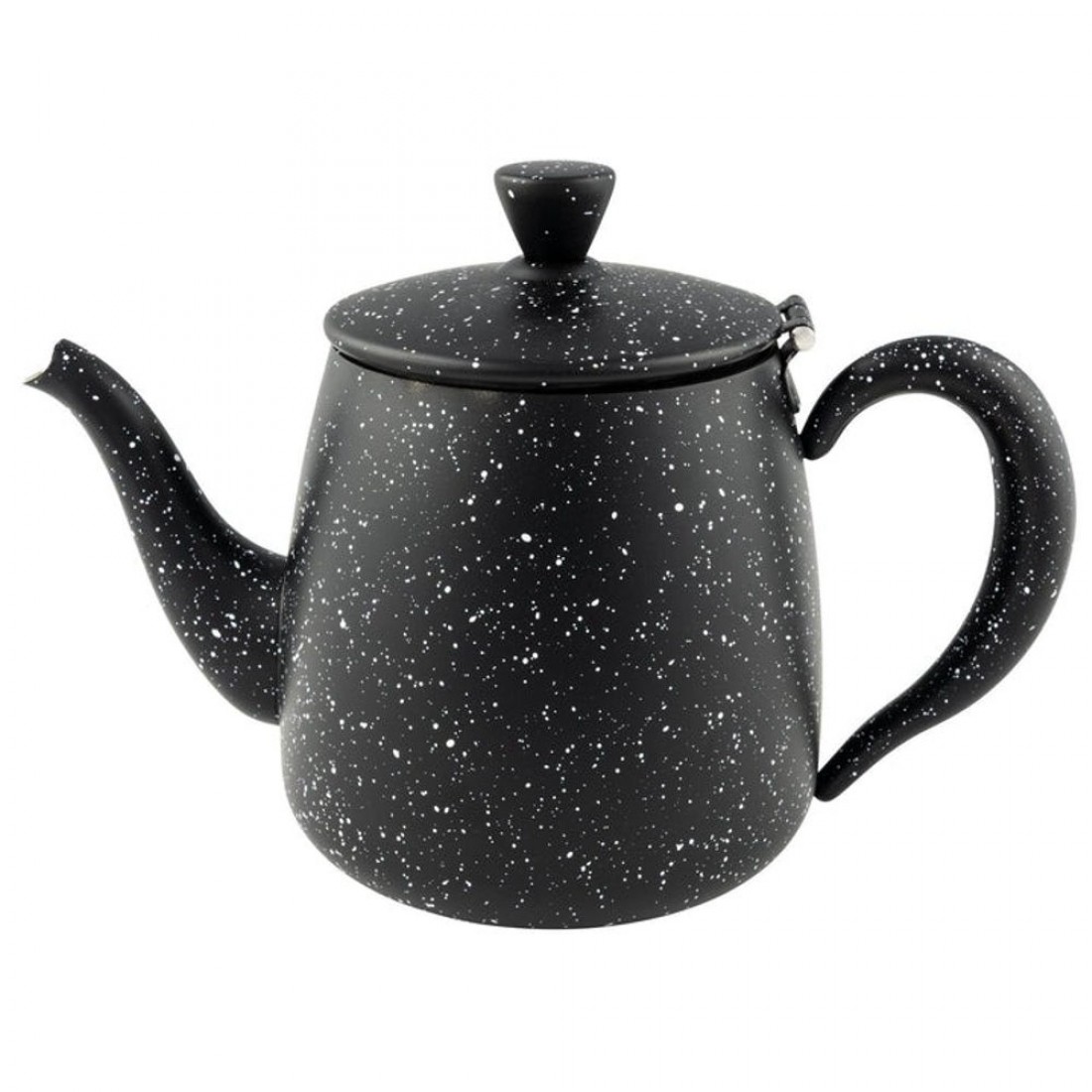 Tea Pots : Cafe Ole 48oz Black Granite 18/10 S/s Teapot