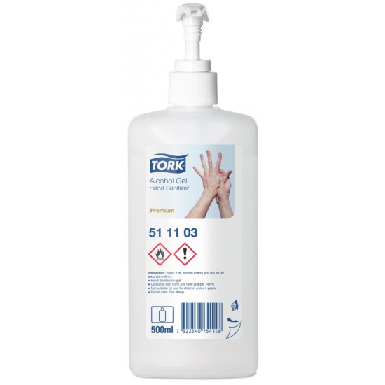 Hand Sanitisers : Tork Alcohol Gel Hand Sanitizer 500 Ml ...