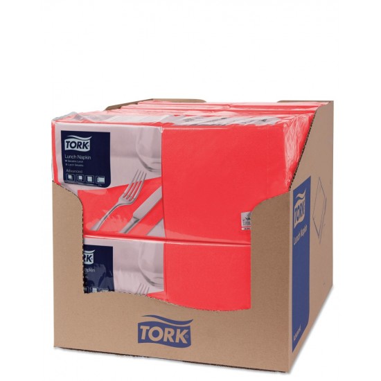 Lunch Napkins : Tork Red Lunch 32cm Napkin X 2000 - Catering ...
