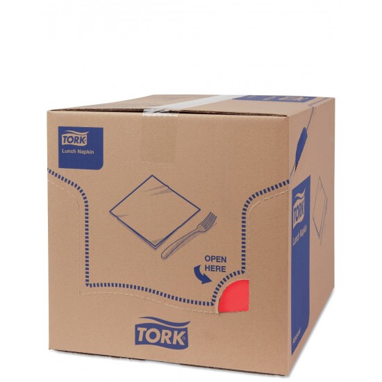 Lunch Napkins : Tork Red Lunch 32cm Napkin X 2000 - Catering ...