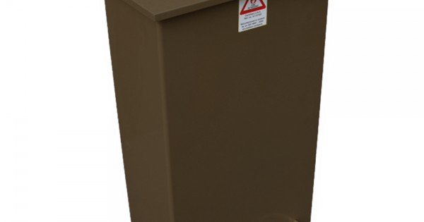 Waste Bins : Fire Retardant Bin Lrg Brown 87lt