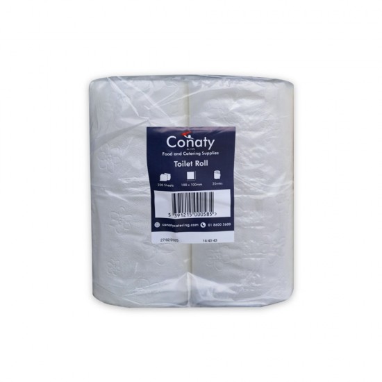 Conaty Toilet Rolls Ranges : Conaty White Leaf 2ply Toilet ...