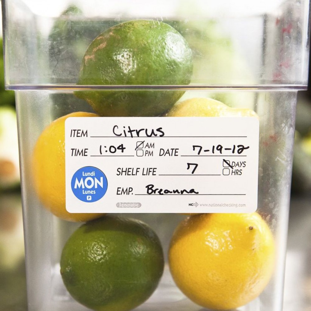 Food Day Labels : Removable Shelf Life | Irelands Label Supplier ...