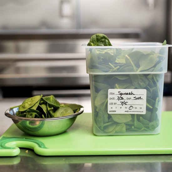 Food Day Labels : DIssolvable Label | Shelf Life Label