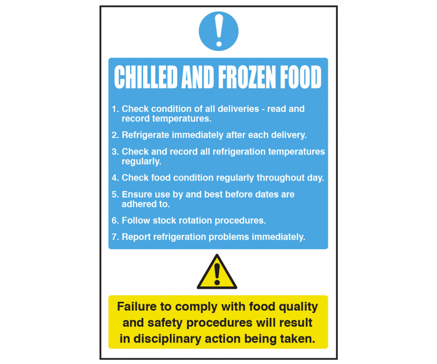 Frozen Food Signs