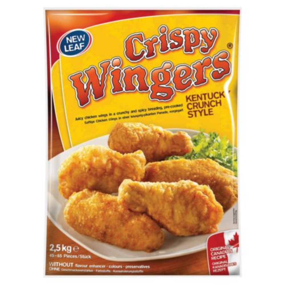 Finger Food : New Leaf Crispy Chicken Wingers 2.5kg X2