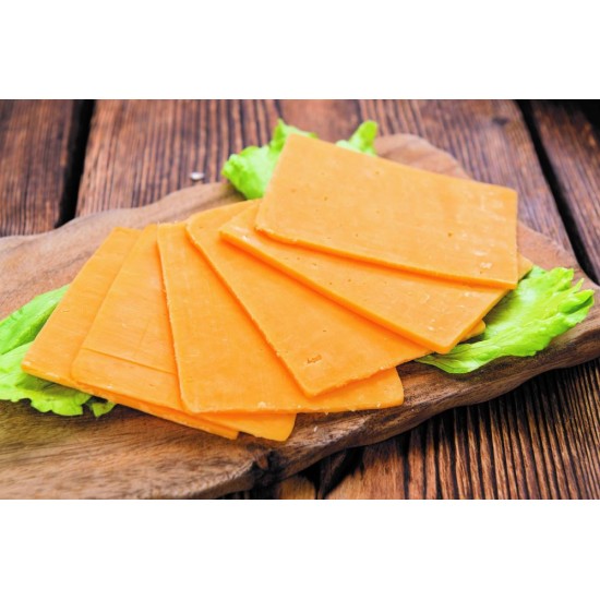 Sliced Cheese : Red Cheddar | Irelands Cheese Burger Supplier ...
