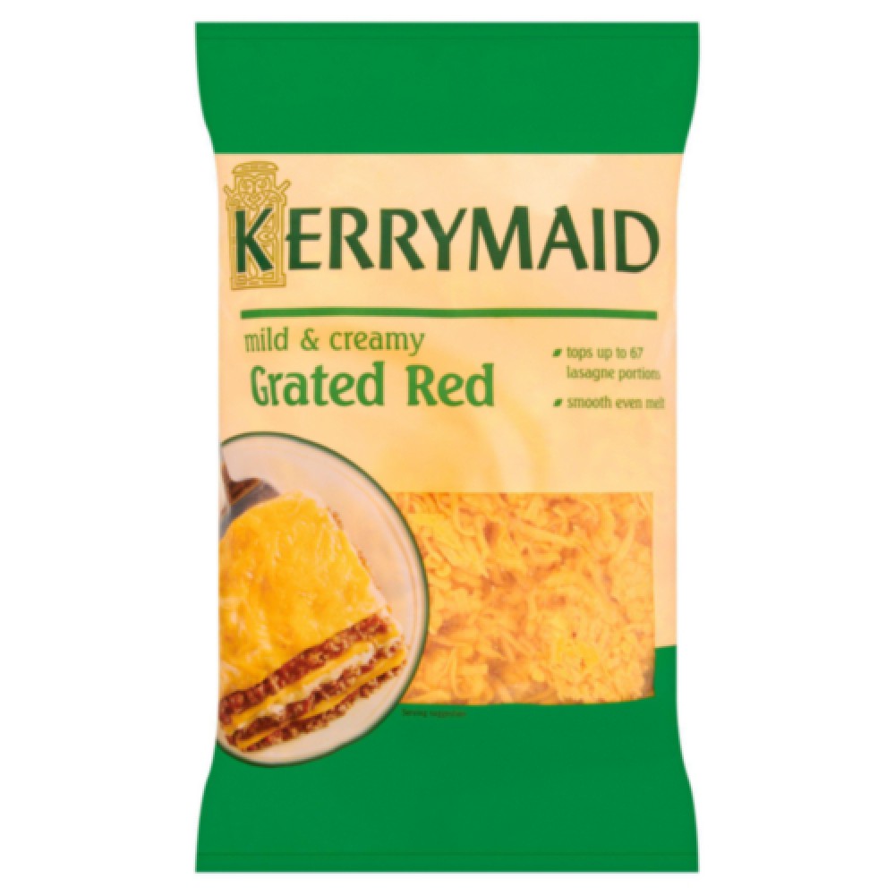 Grated & Shaved Cheese : Red Grated Cheddar | Irish Kerrymaid ...