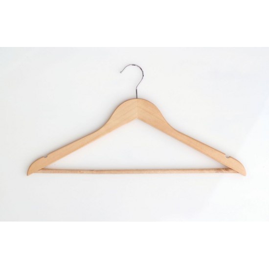 Hangers : Nat Beech Hanger-skirt Notch,trouser Bar,conventhookx100 ...