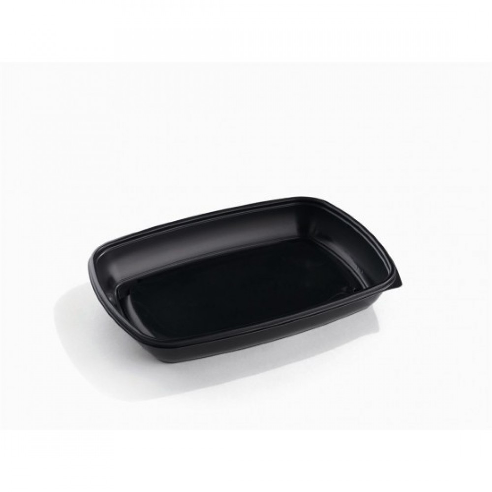 Black Hot Meal Containers : Sabert 1350ml Rect Container ...