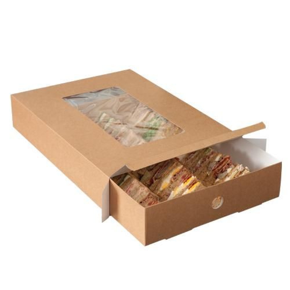 Sandwich Boxes & Platters : Kraft Large Platter Box X 25 ...