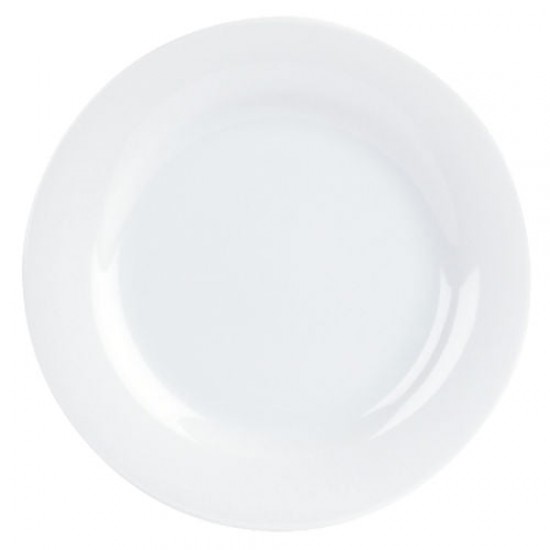 Porcelite Standard Round Plates : Porc Banquet Wide Rim Plate ...