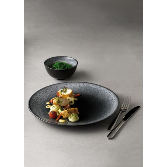 Flare By Porcelite : Grey Coupe Plate | Tableware | Irish ...