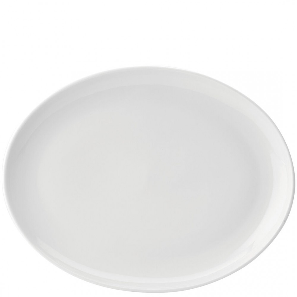 Pure White Plates : Pure White Oval Plate 14 (36cm) X 18\