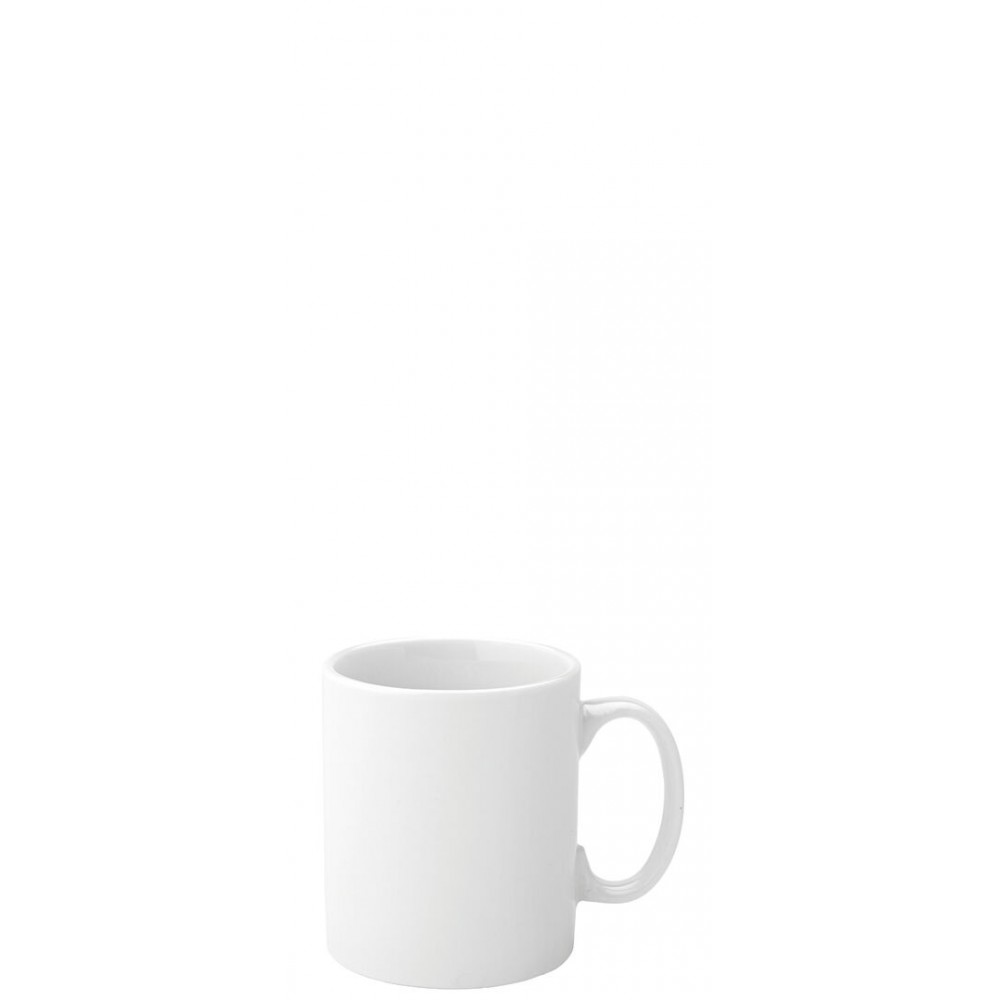 Pure White : Pure White Economy Straight-sided Mug 12oz (34cl)