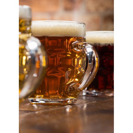 Tankard Beer Glasses : Dimple Tankard 20oz (57cl) X 24
