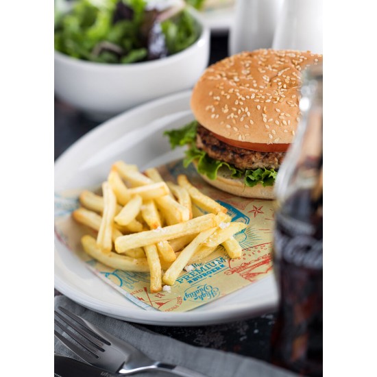 Pizza & Takeaway Options : Burger Presentation Paper 10 X ...