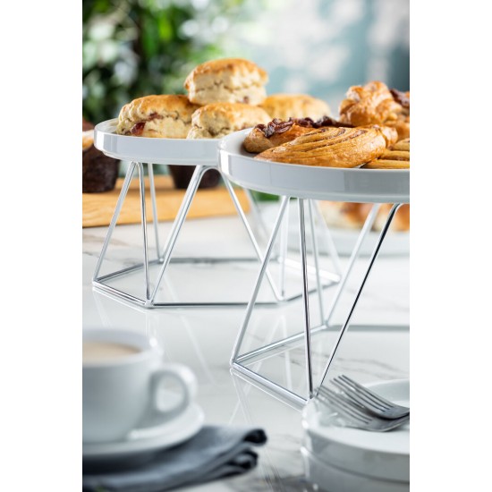 Buffet Display : Chrome Plate Riser - 19cm X 15.5cm X 6