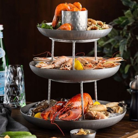Vintage Steel : Vintage Steel Seafood Tower Serving Bowl ...