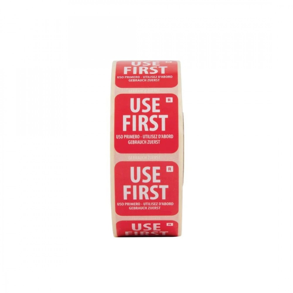 Food Day Labels : Vogue Use First Label (roll 1000) - Catering ...
