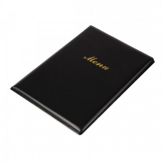 Menu Covers : Black Menu Cover Pvc | Irish A5 Menu Supplier ...