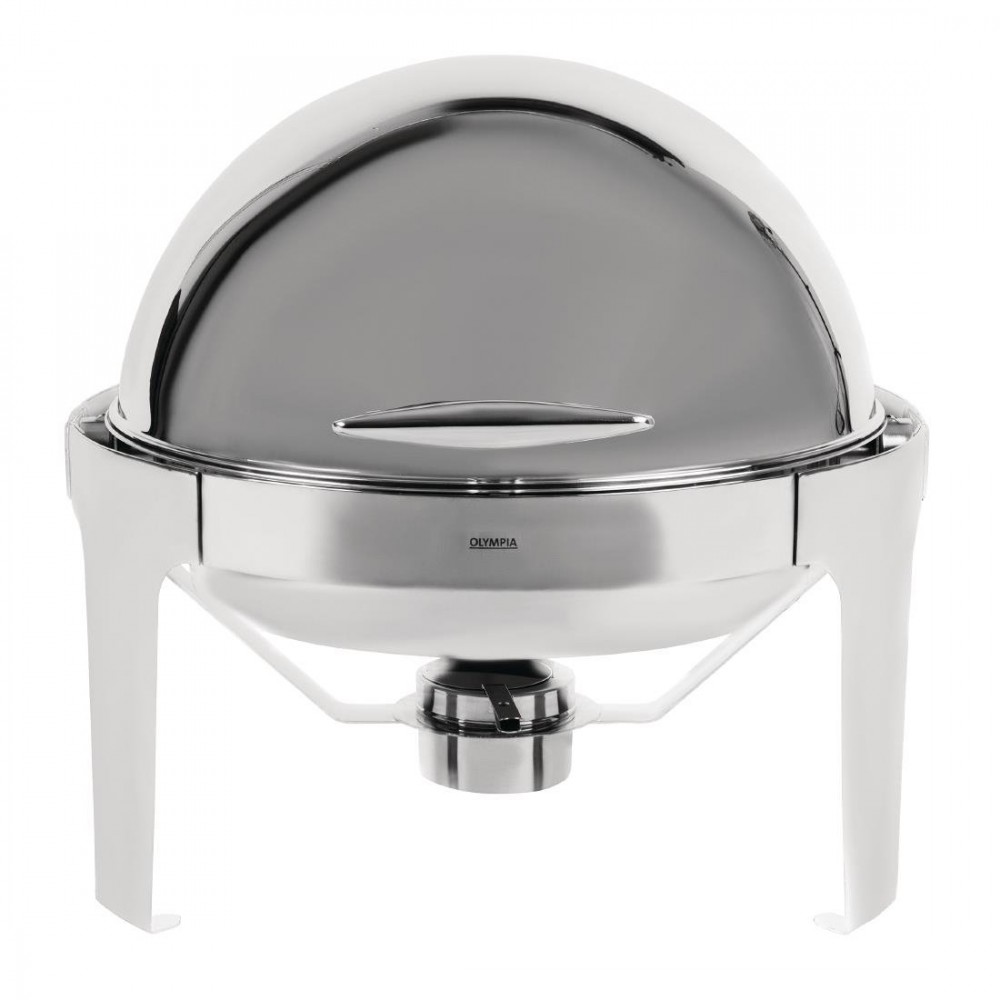 Paris Deluxe Round Roll Top Chafer Set - 6ltr - Catering Supplies ...